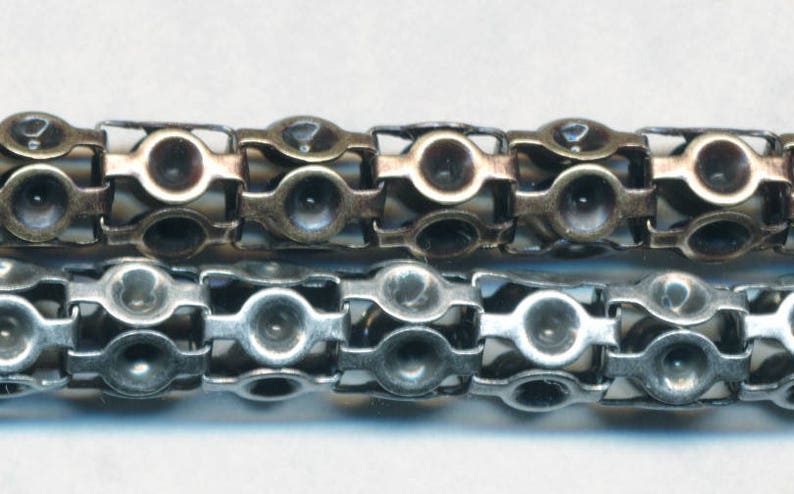 METAL MESH CHAIN End Caps Sold in Packs of 10 Ant.sterling - Etsy