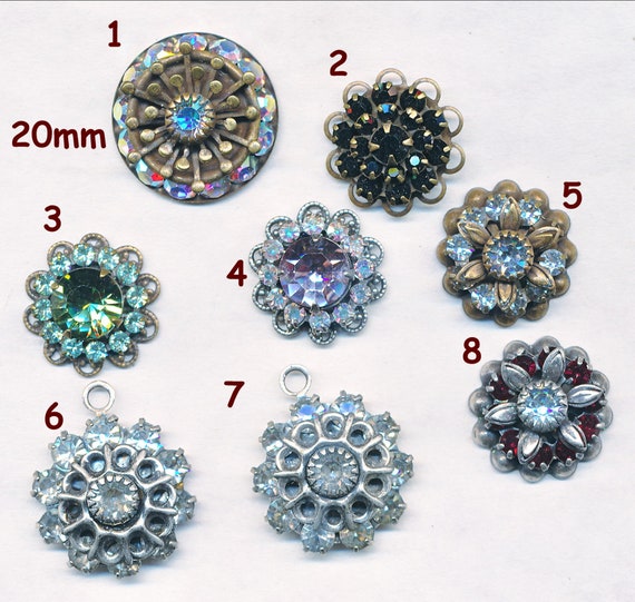 SWAROVSKI CRYSTAL FINDINGS 1 Piece per Order. Various Sizes. - Etsy