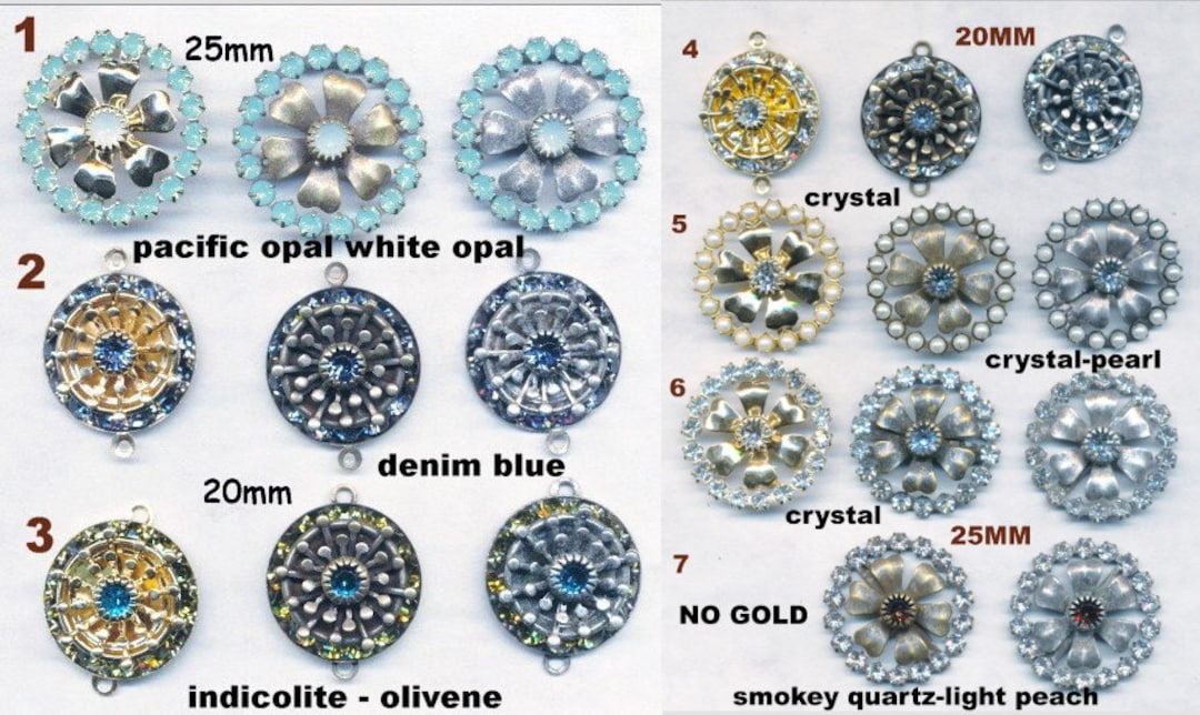 SALE SWAROVSKI Multi Stone Finding Made in USA Buy 1 Get 1 Free--4 ...