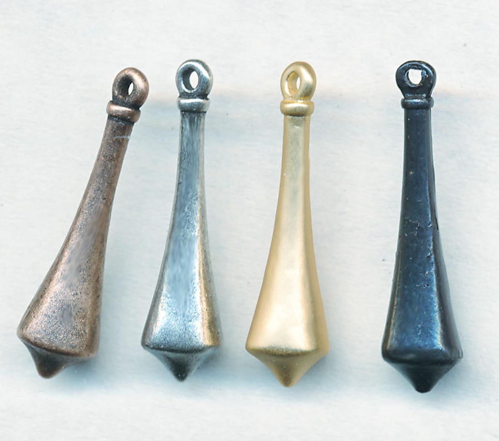 SCREW MACHINE CAST Drops, 1" Long 6 Pieces Made From Vintage Original ...