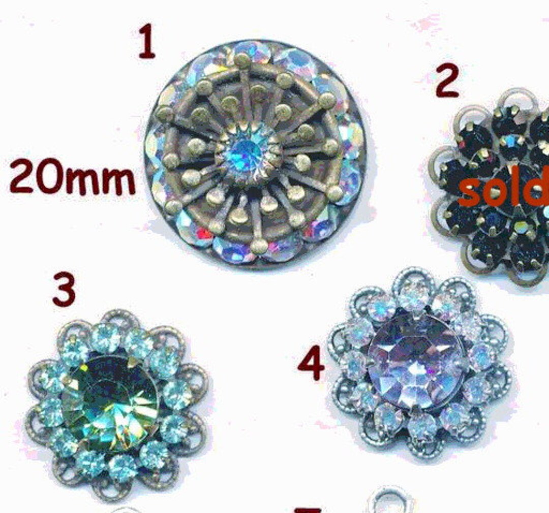SWAROVSKI CRYSTAL FINDINGS 1 Piece per Order. Various Sizes. - Etsy