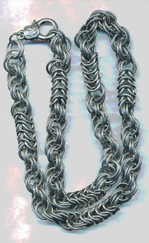 Vintage chain necklace, 18 - Gem