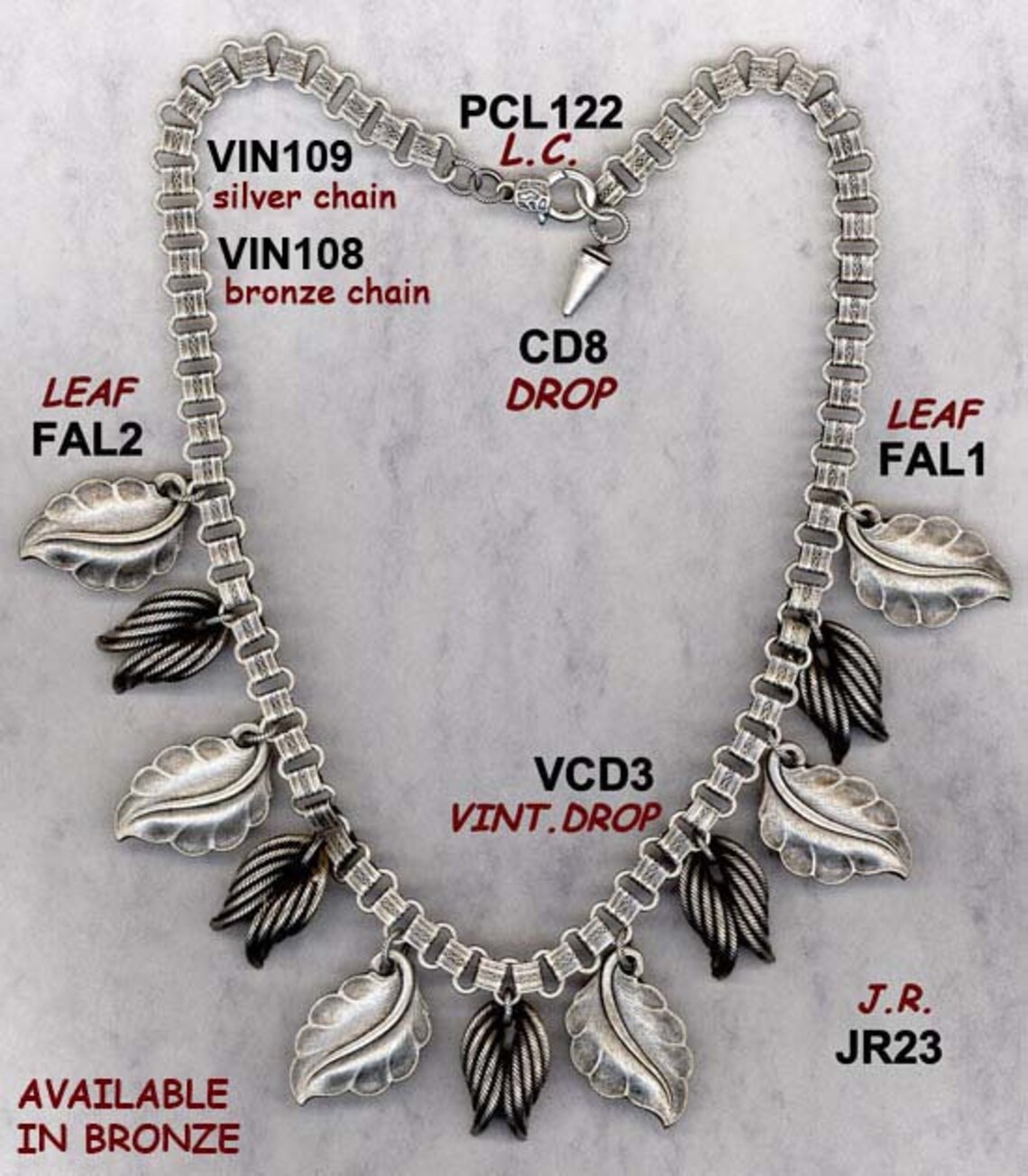 VINTAGE BOOK CHAIN 3 Designs Sold by the Foot Wholesale Prices ...