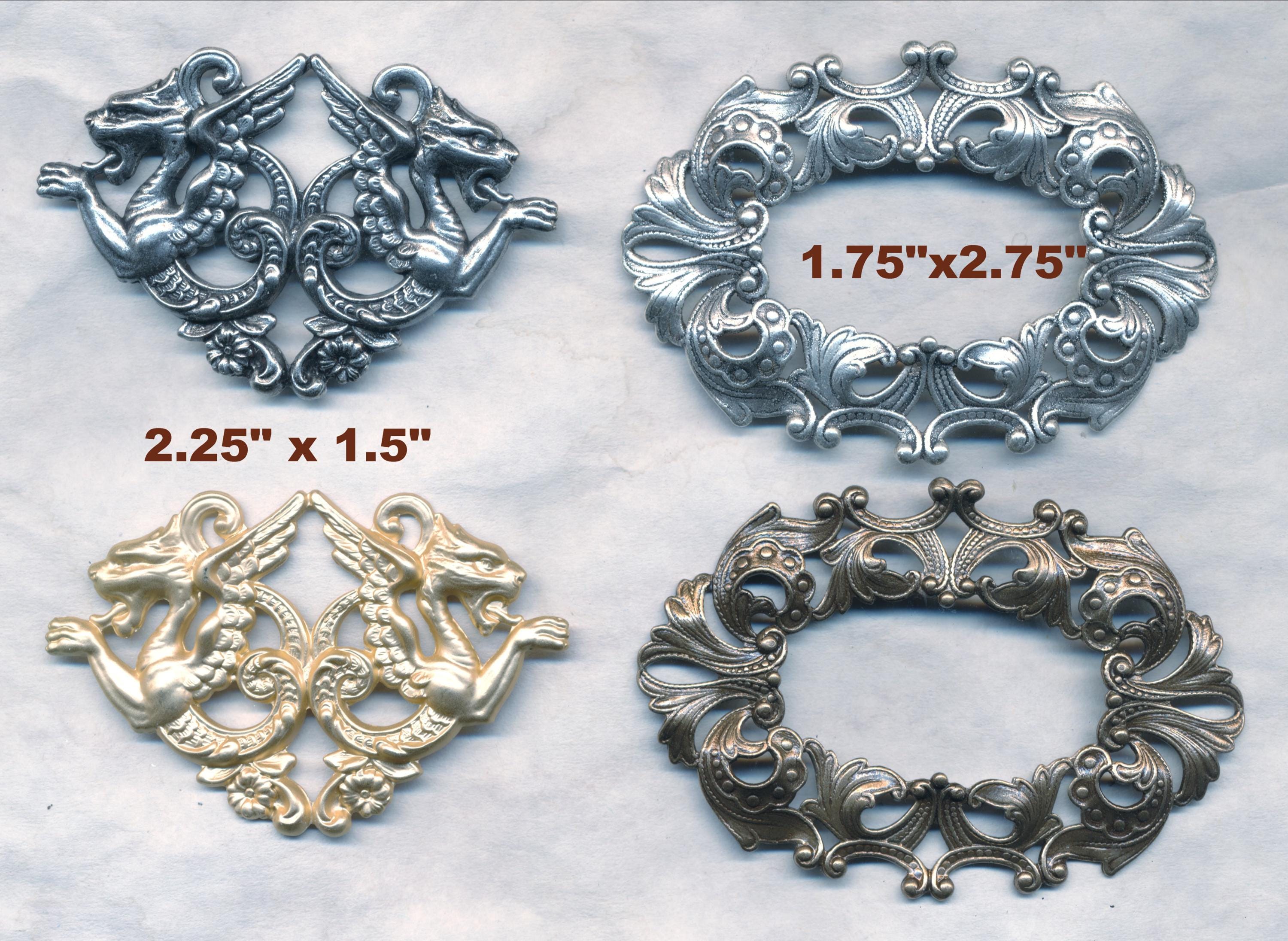 VINTAGE FILIGREE STAMPINGS 1 per Order - Etsy