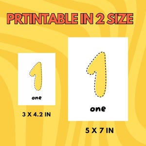 Ready to Print Numbers Flash Cards | Preschool Flash Cards Digital ...