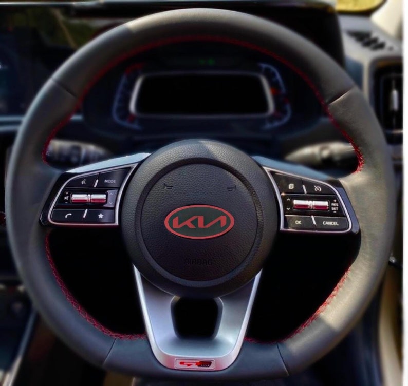 Kia Steering Wheel Decal, New Kia Logo, Customizable Vinyl Emblem ...