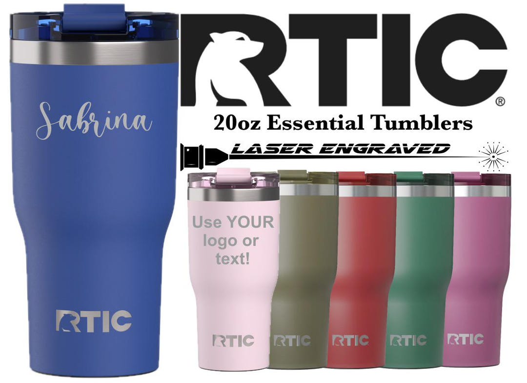 Personalized 20oz RTIC Ceramic Lined Tumblers: Custom Laser Engraved ...