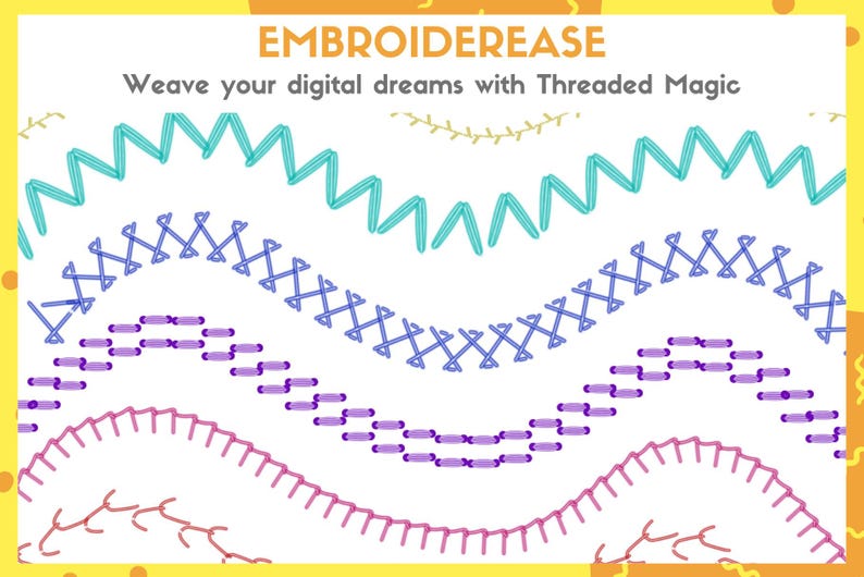 Embroidery & Stitch Brush Pack: 102 Brushes for Realistic Thread ...