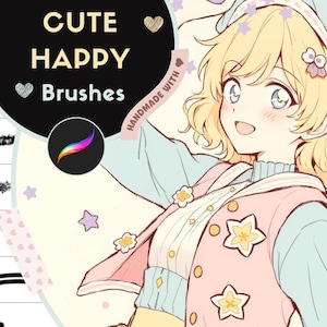 Procreate Brushes: Dreamy Delight Pack, 41 Cute and Soft Brushes for ...