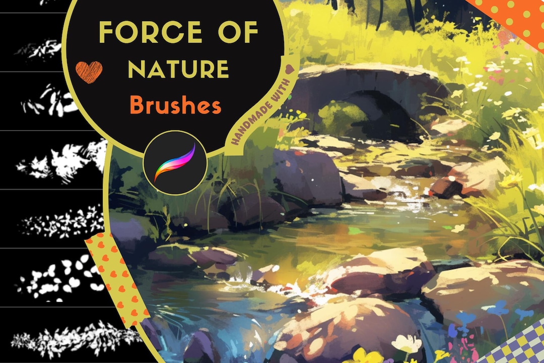 Procreate Brushes: Nature Masterpiece, 120 Premium Brushes for Foliage ...