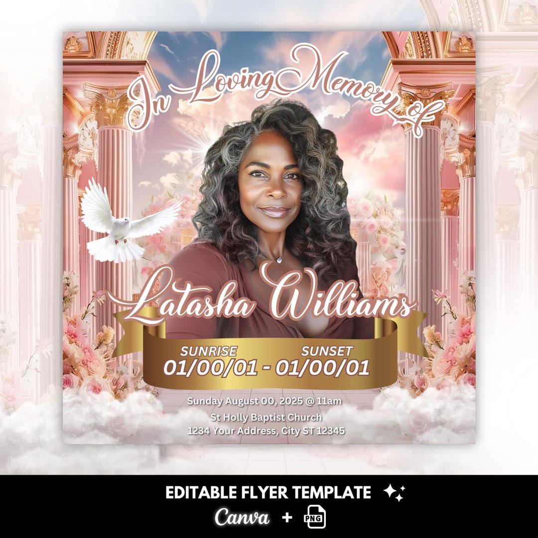 Memorial Flyer | Funeral Flyer | Memorial Flyer | RIP Template ...