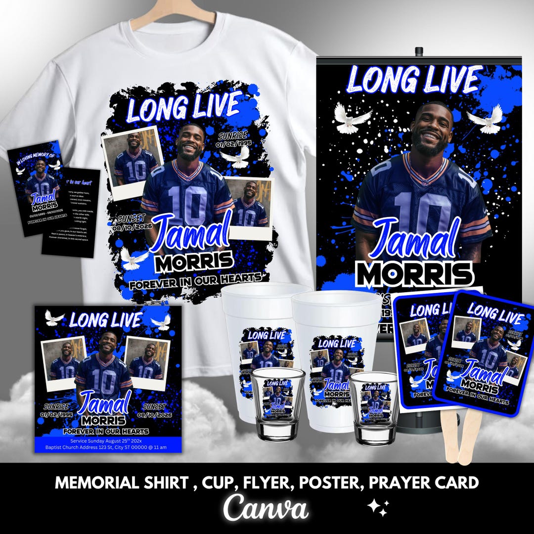 Long Live Funeral Shirt, Memorial Poster, Memorial Service, Funeral ...