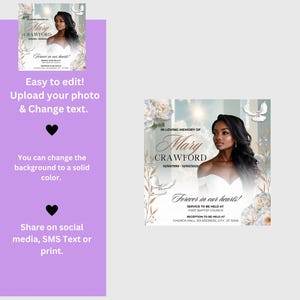 Memorial Flyer | Funeral Flyer | Memorial Flyer | RIP Template ...