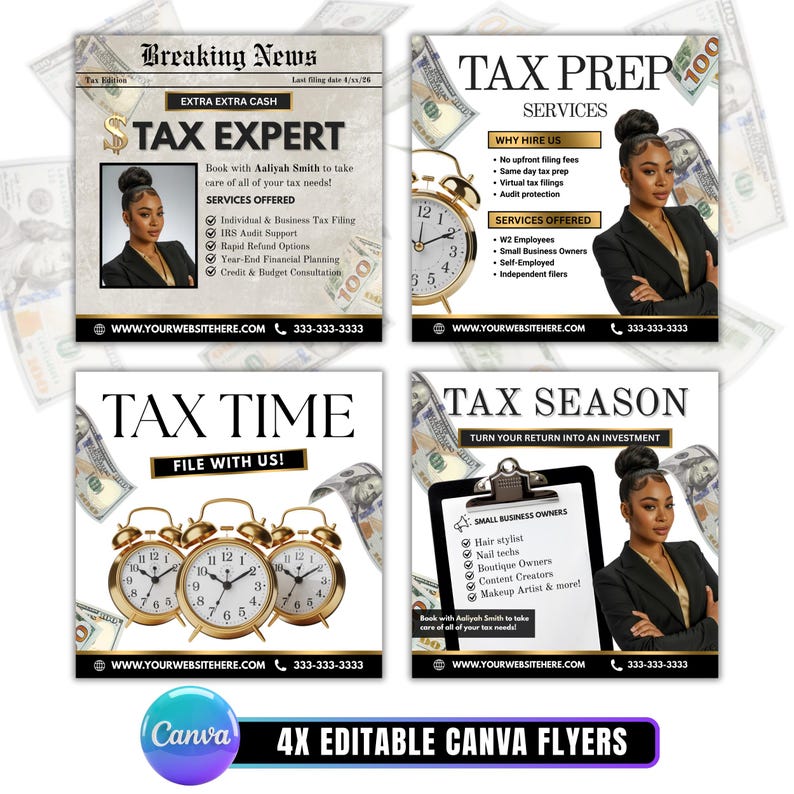 Tax Flyers | Tax Preparation Services - Etsy