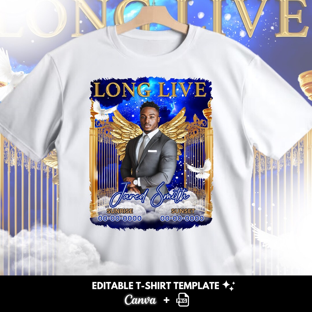 Memorial Template, in Loving Memory, Rest in Peace Shirt, Funeral ...