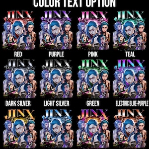 Jinx Arcane Shirt, League of Legends Anime Lol Shirt - Etsy