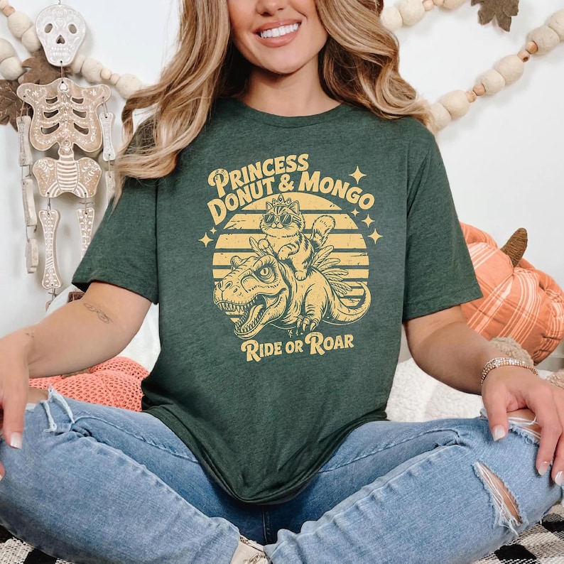 Princess Donut & Mongo Shirt, Dungeon Crawler Carl Merch, Funny Fantasy ...