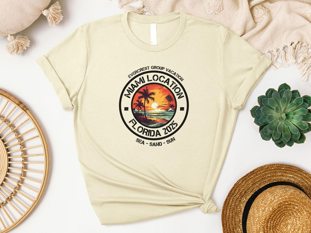 Custom Your Location T-shirt, Family Vacation 2025 Tee, Summer Shirt ...