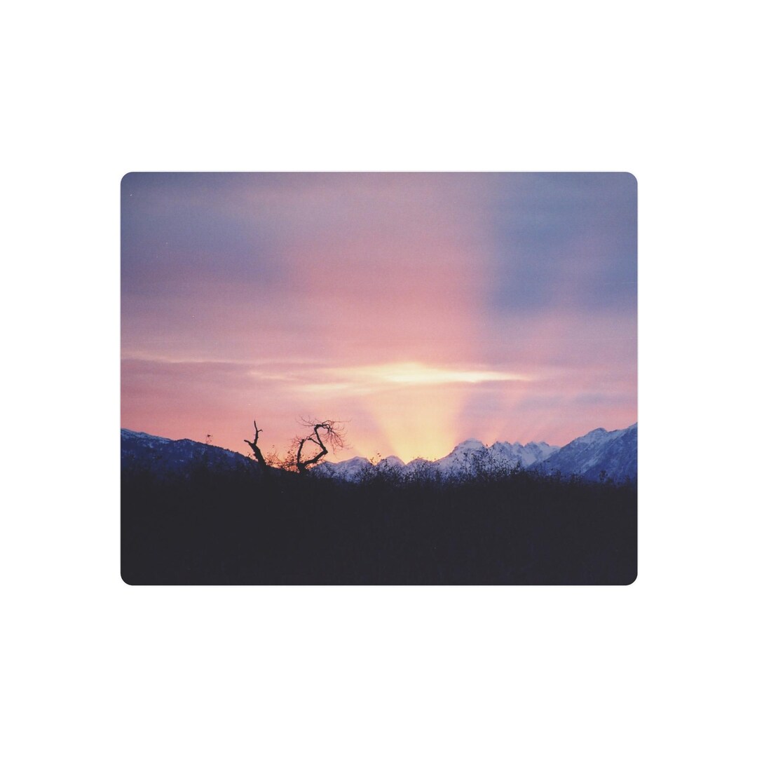 Setting Sun Spheres With Dragon Tree Metal Art Sign - Etsy