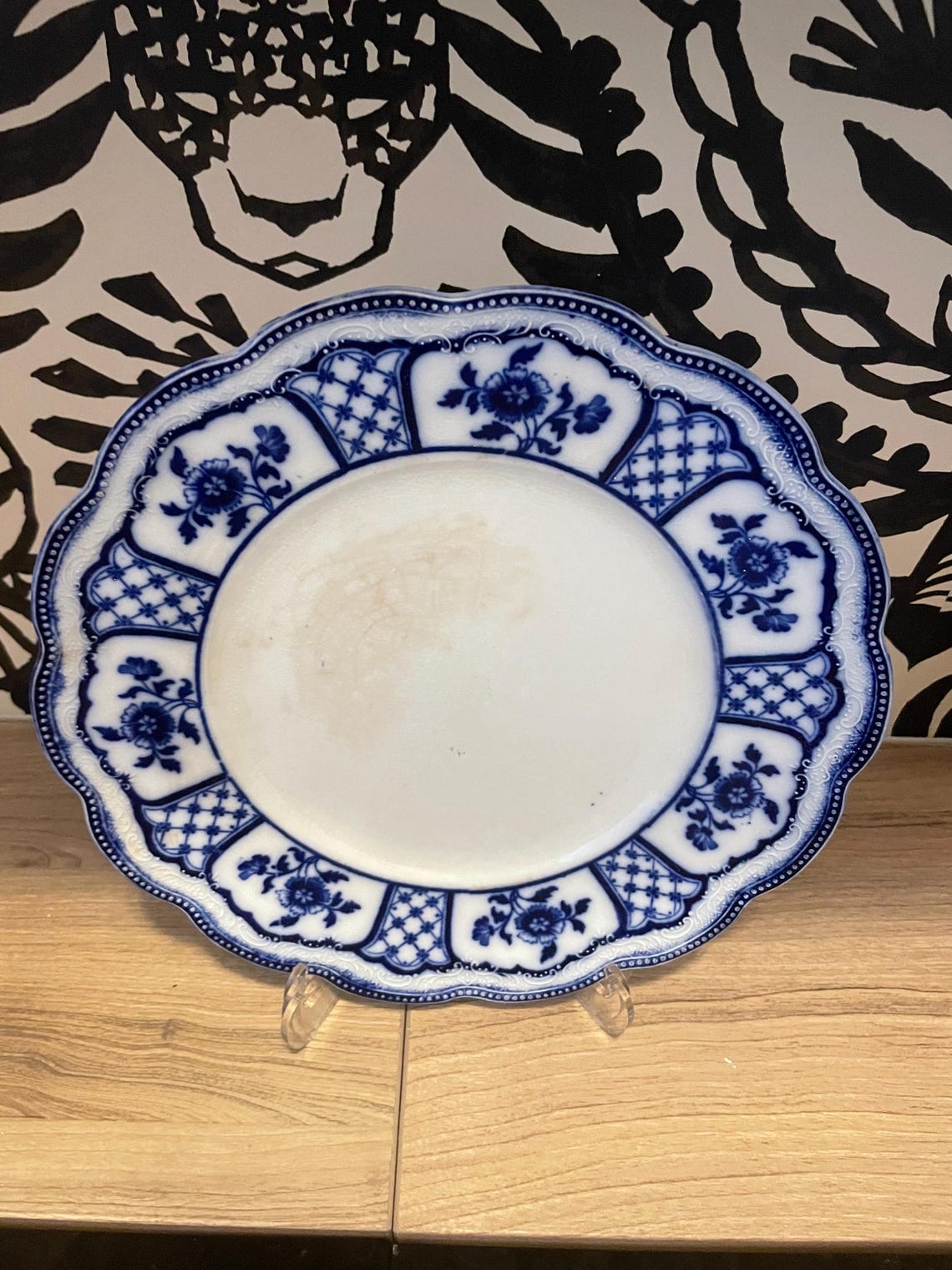 Flow Blue Melbourne Blue and White China Dinner Plate 10” - Etsy