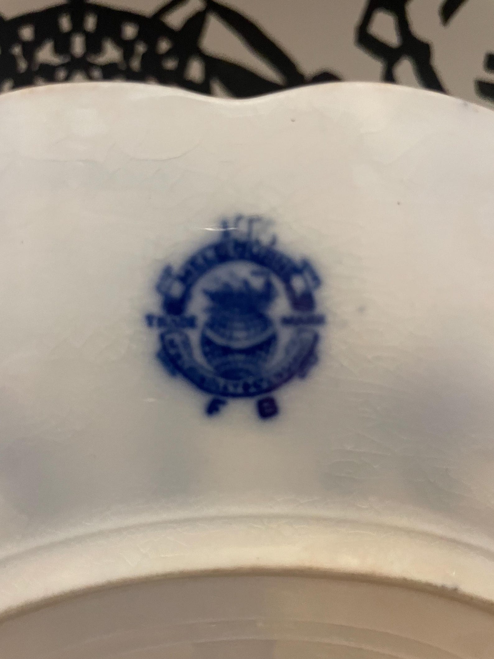 Flow Blue Melbourne Blue and White China Dinner Plate 10” - Etsy