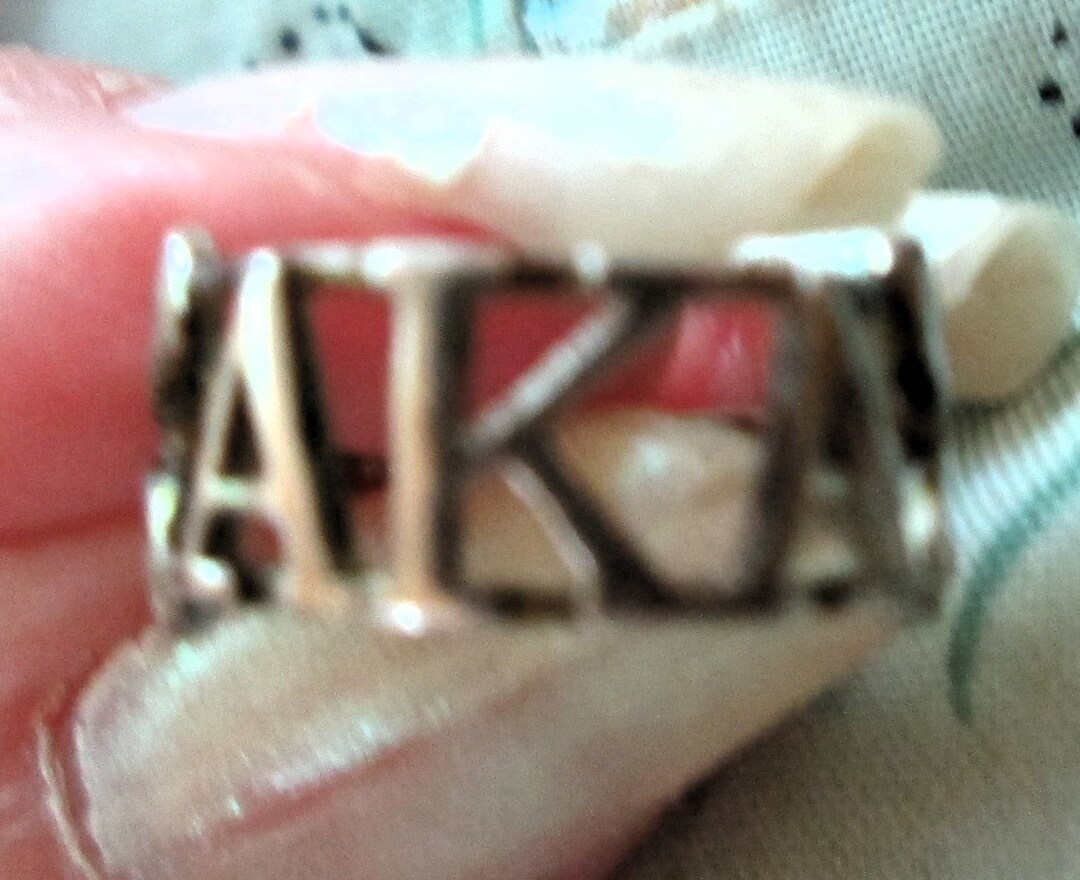 RING AKA Also Known as KNUCKLE Estate Sale 925 Sterling Silver Size 2 1 ...