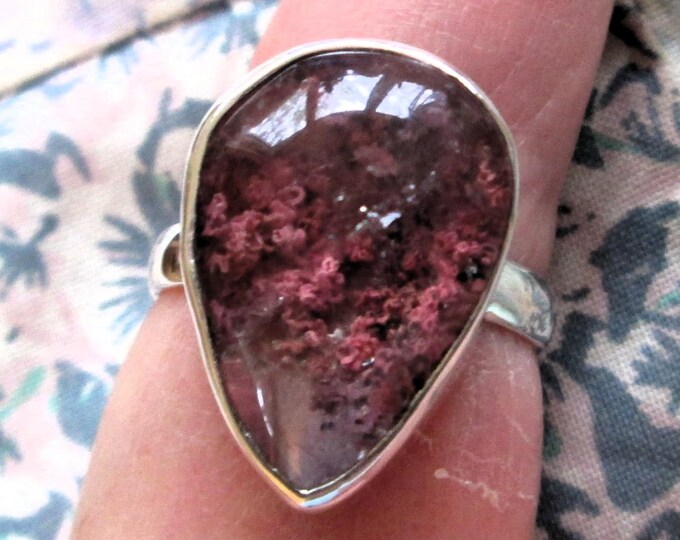 RING - LODOLITE - GARDEN Quartz - 925 - Sterling Silver - Size 10 1/2 ...