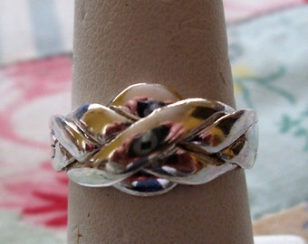 4 Band Puzzle Ring - Etsy