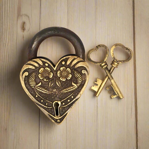 Heart Shaped Lock - Etsy