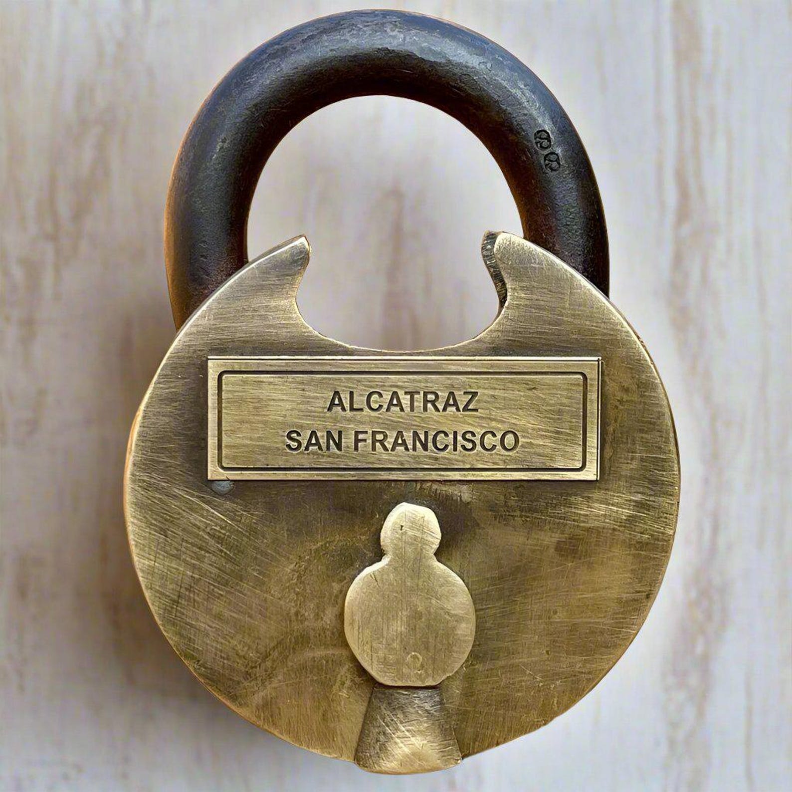 Alcatraz Prison San Francisco Transfer Lock Solid Brass With Two Keys ...