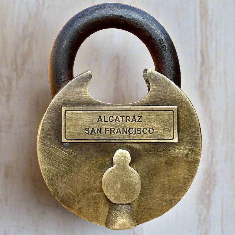 Alcatraz Prison San Francisco Transfer Lock Solid Brass With Two Keys ...