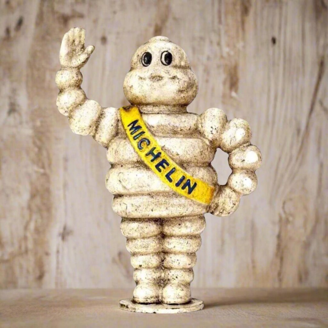 Michelin Man Cast Iron Coin Bank With Painted Antique Finish 8.5 X 6 - Etsy