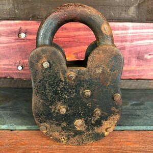 Leavenworth Federal Prison Cast Iron Working Lock & Keys With Antique ...