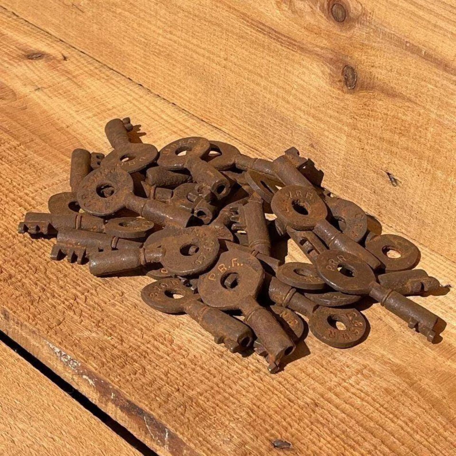 Railroad Keys Cast Iron Stamped With Train Initials (set of 25) - Etsy