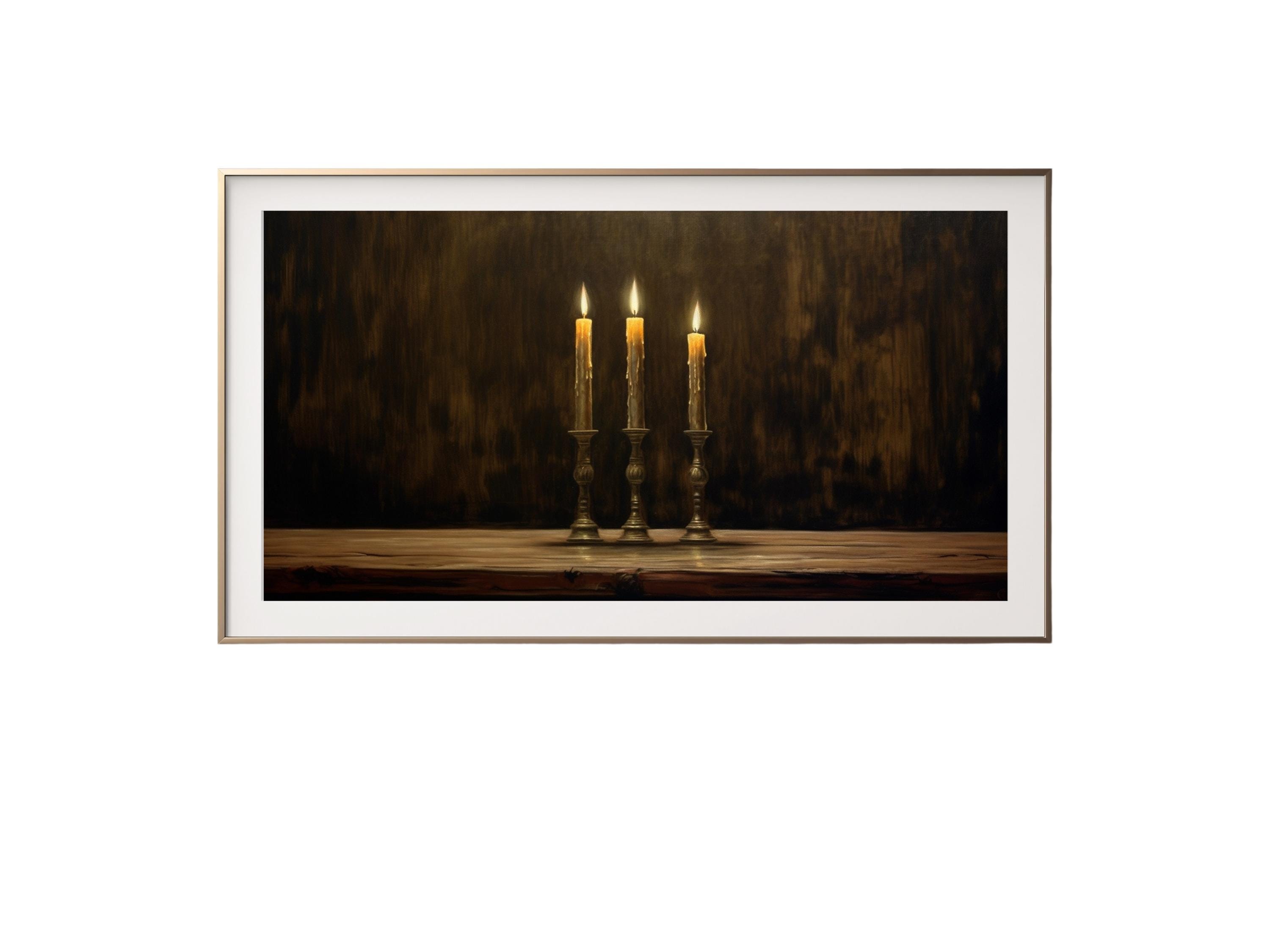 Moody Frame Tv Bundle, Vintage Frame TV Set, Samsung Frame, Tv Gothic ...