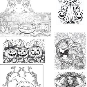 20 Super Fun Halloween Witch Coloring Pages Hours of Relaxing Fun Easy ...