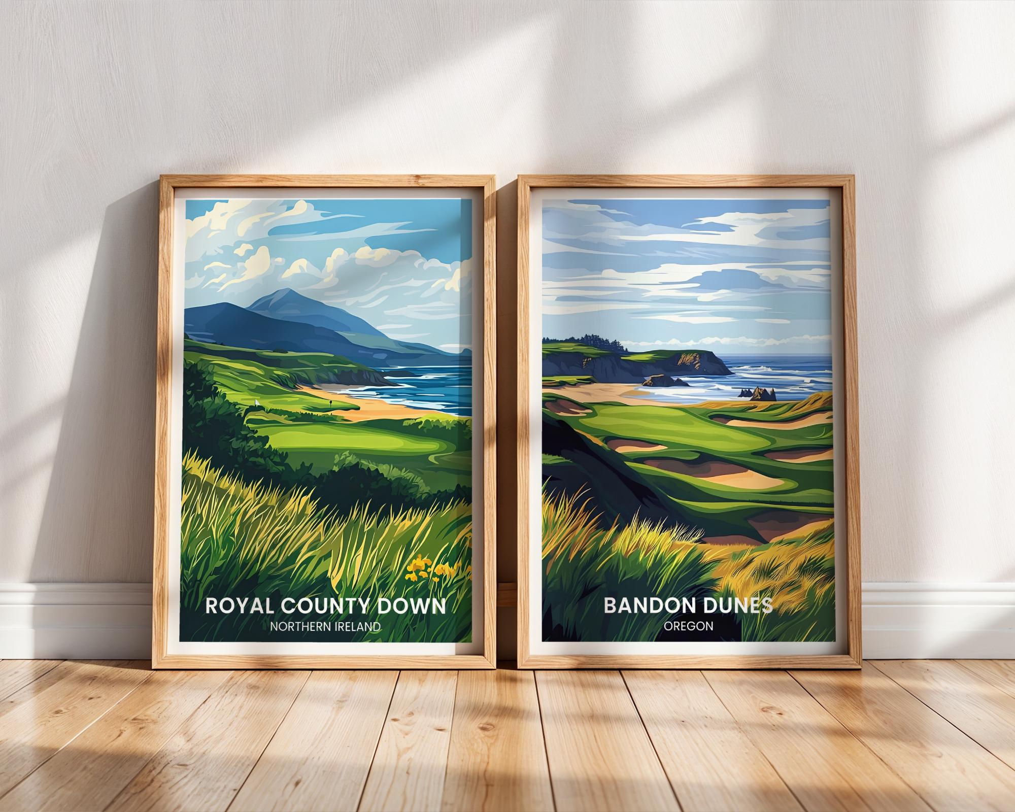 Golf Courses Poster Set of 10 | St Andrews | Pebble Beach | Augusta ...