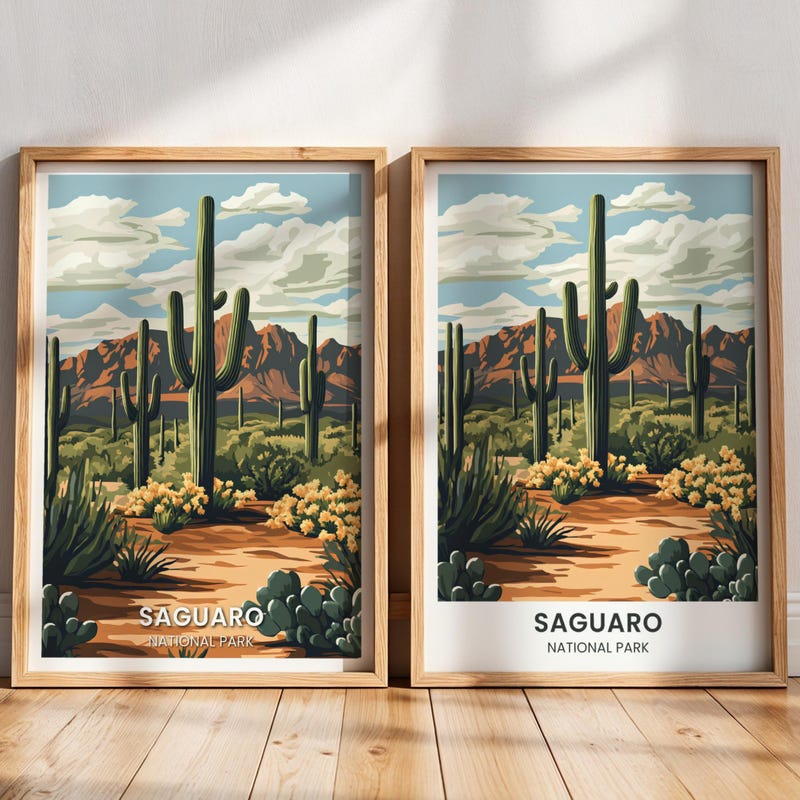 Saguaro Painting - Etsy