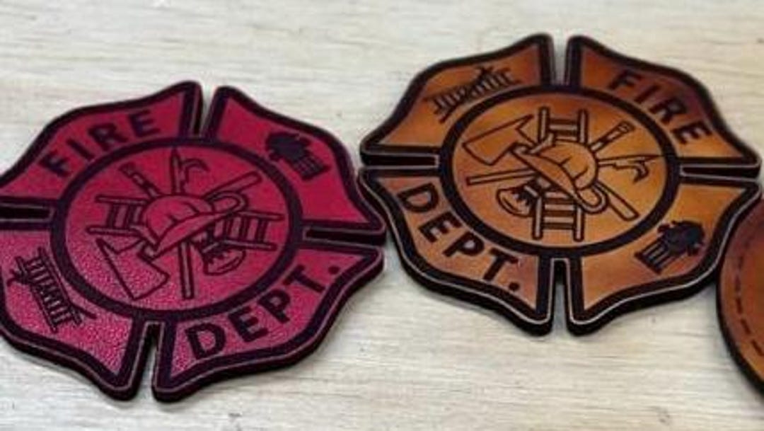 Real Leather Patch Iron on Laser Engraved - Etsy