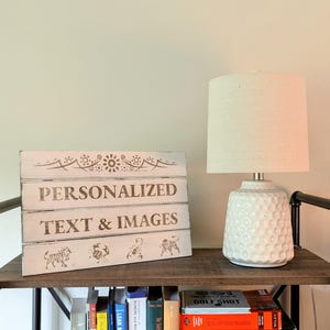 Personalized Whitewashed Wood Sign - Etsy