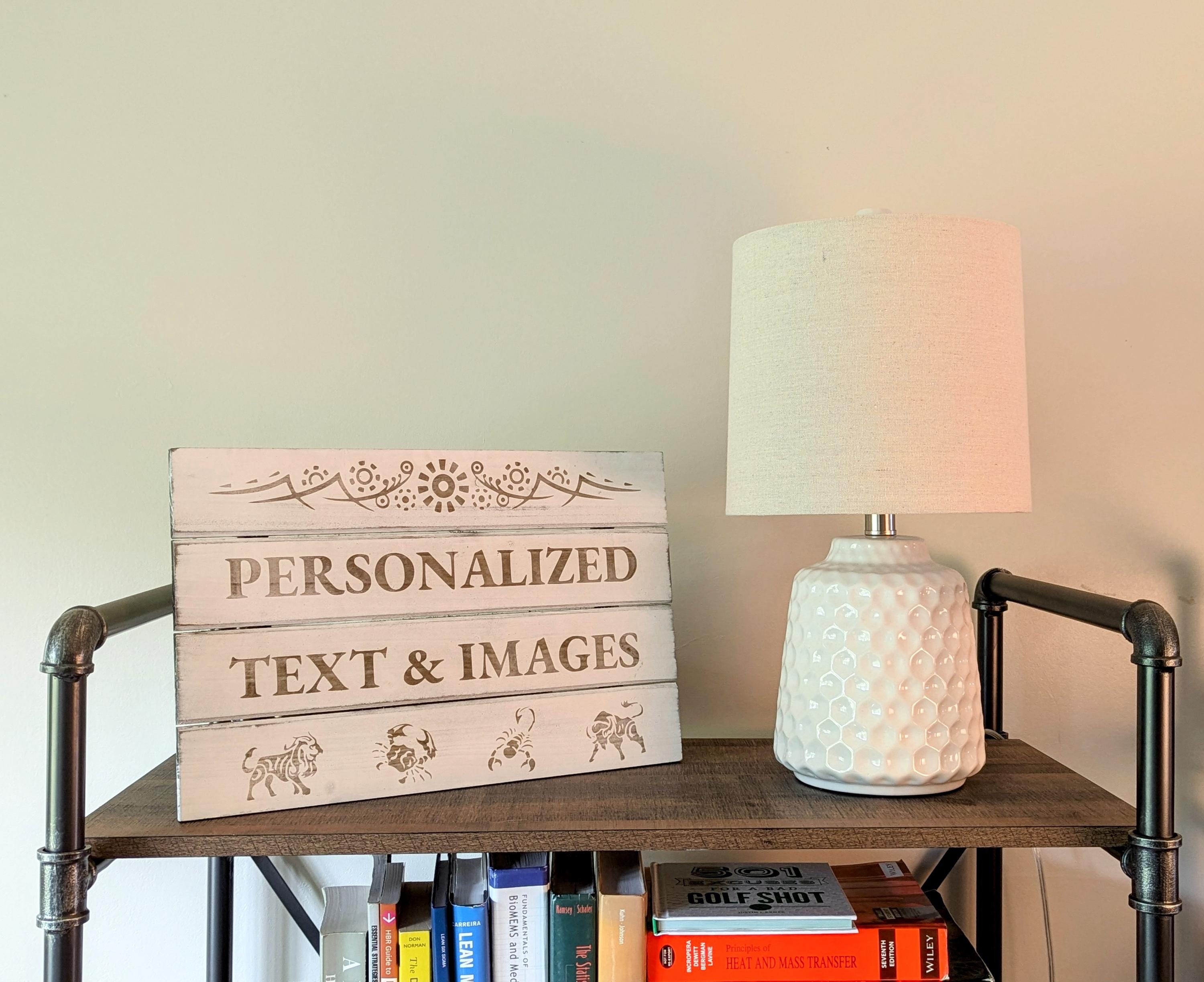 Personalized Whitewashed Wood Sign - Etsy