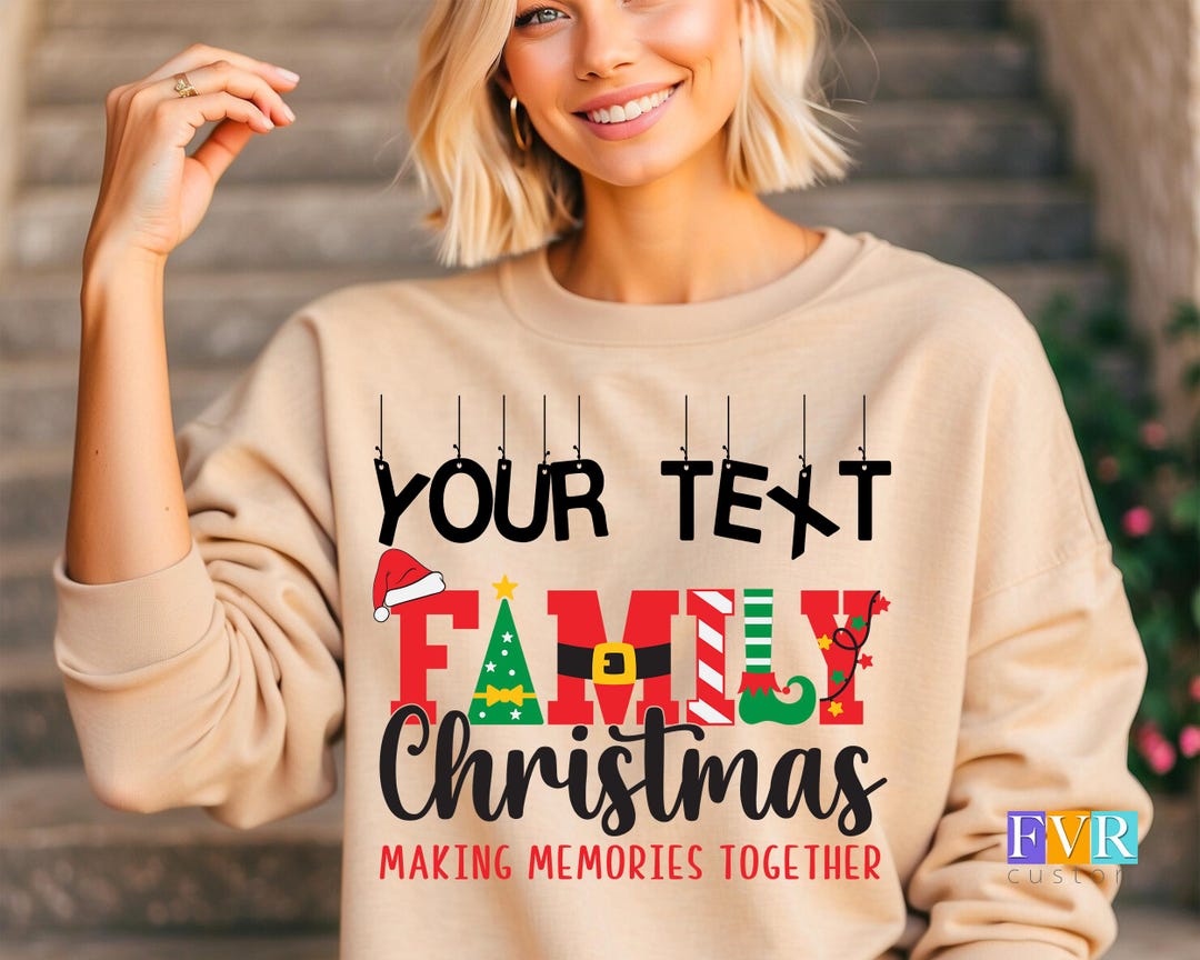 Custom Family Christmas Shirts, Custom Family Name Christmas Shirts ...