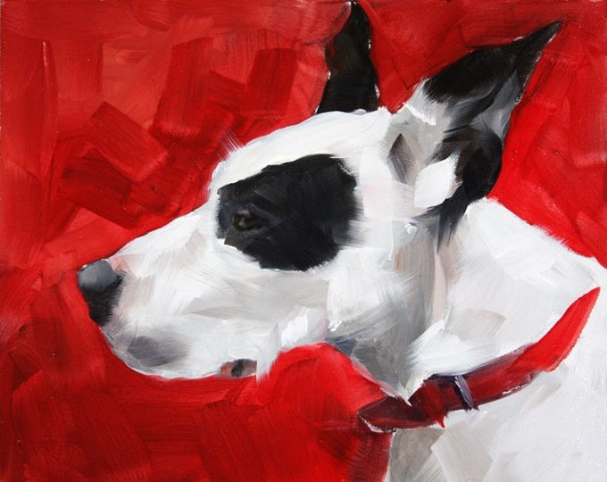 Red Dog Great Dane Big Dog Original Painting by Clair - Etsy