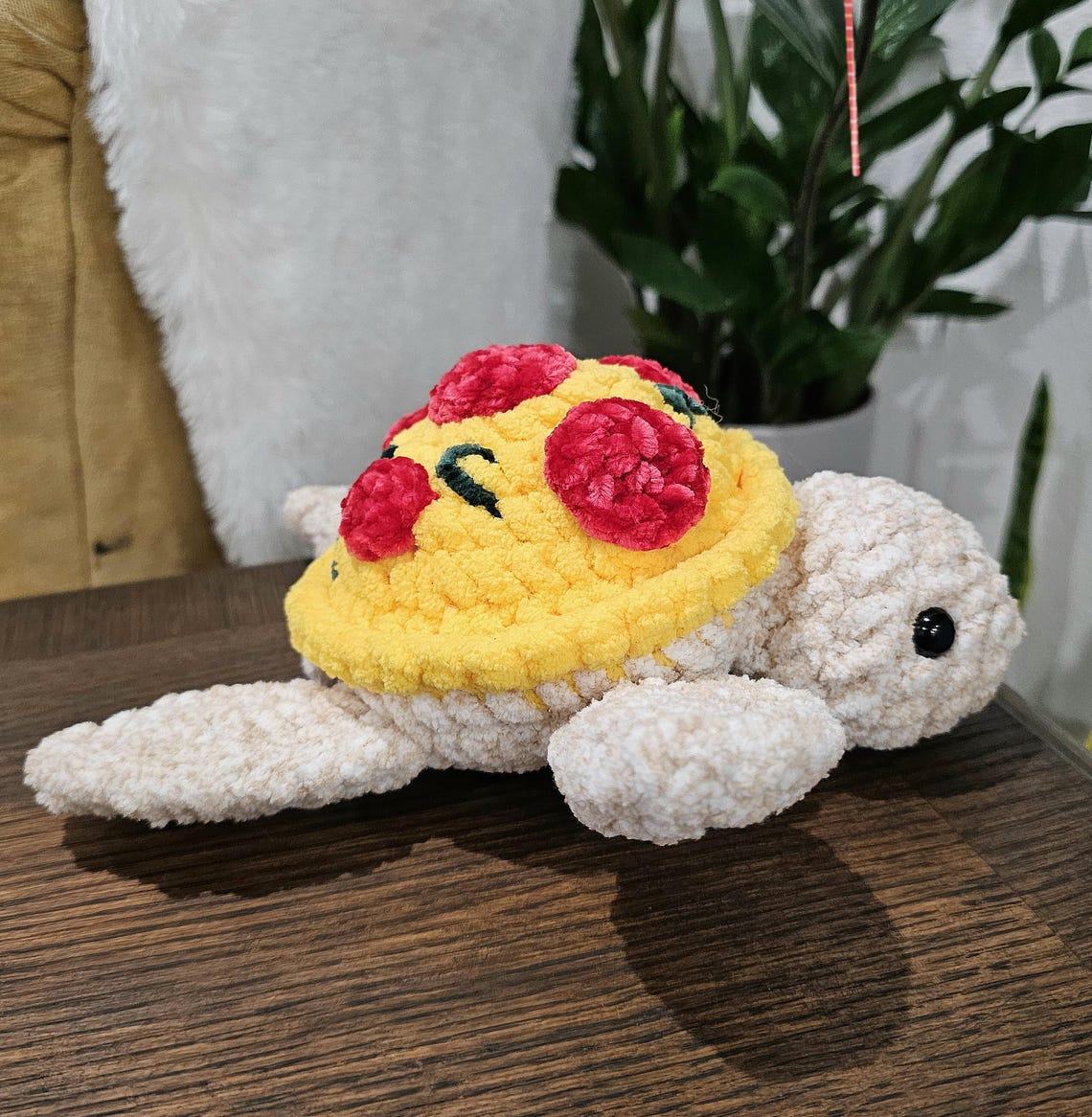 Pizza Sea Turtle || Handmade Stuffed Plush || Cheese Pepperoni Basil ...
