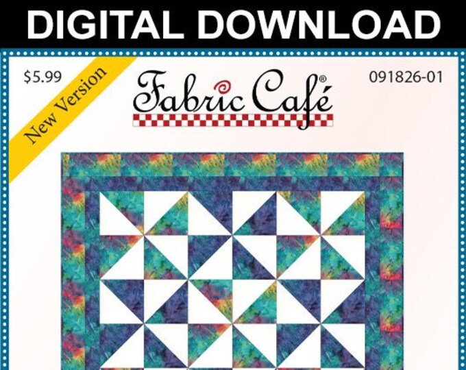 Fabric Cafe Town Square Quilt Pattern uses Only 3YDS of Fabric Finished ...