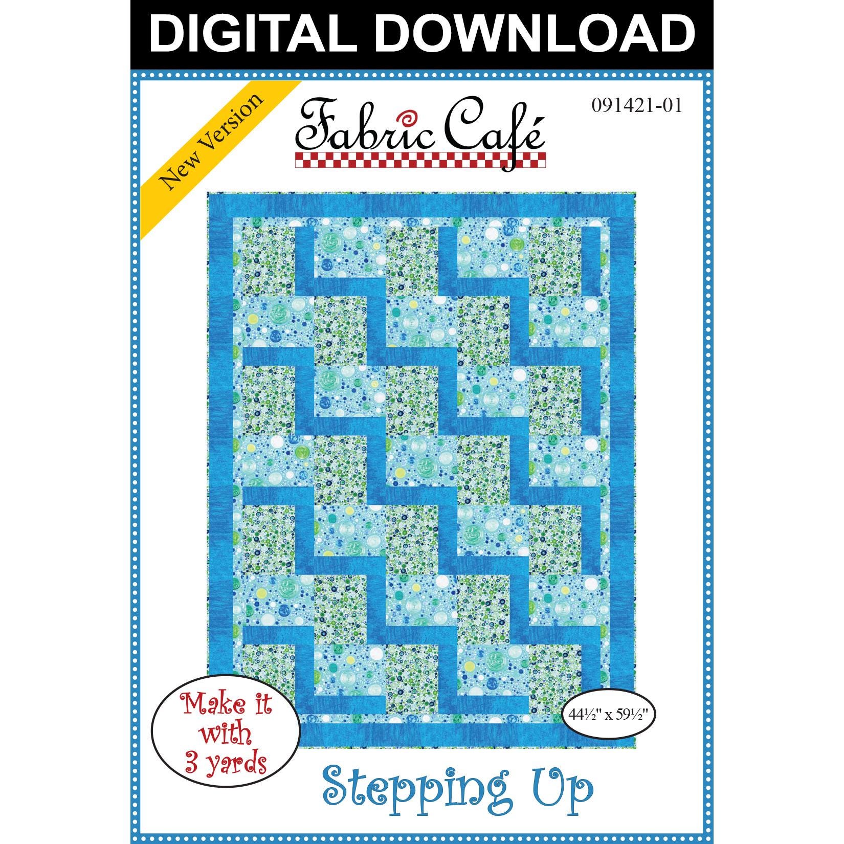 Stepping up 3-yard Quilt Pattern - Digital Download - Etsy