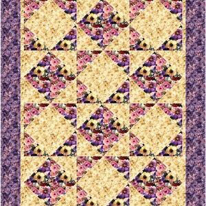 Tumbling Triangles 3-yard Quilt Pattern - Digital Download - Etsy