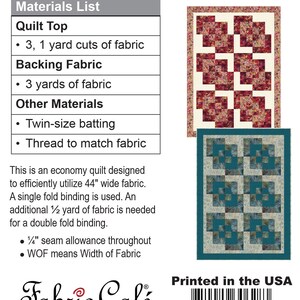 Corner Play 3-yard Quilt Pattern - Digital Download - Etsy