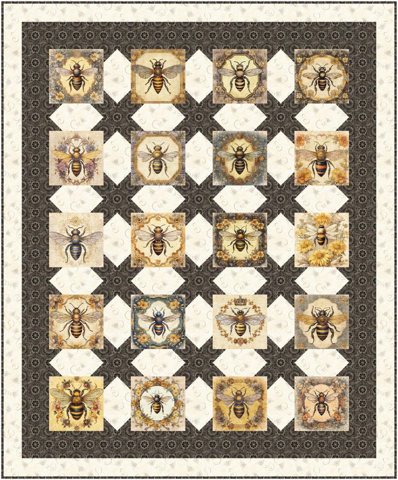 Vintage 3-yard Quilt Pattern | Perfect for 6-inch Panels - Digital ...