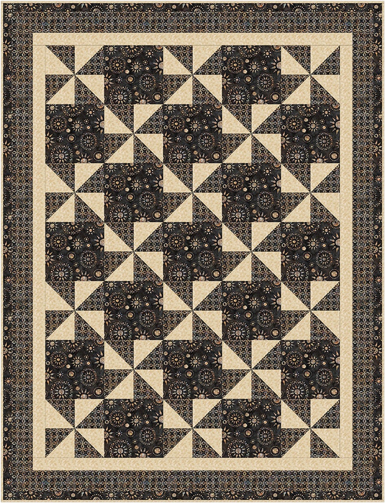 Pinwheel Plus One 3-yard Quilt Pattern - Digital Download - Etsy